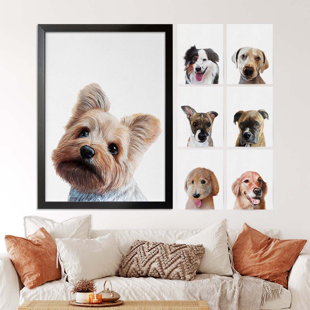 Custom Dog Portrait From Photo – DogHeroArt